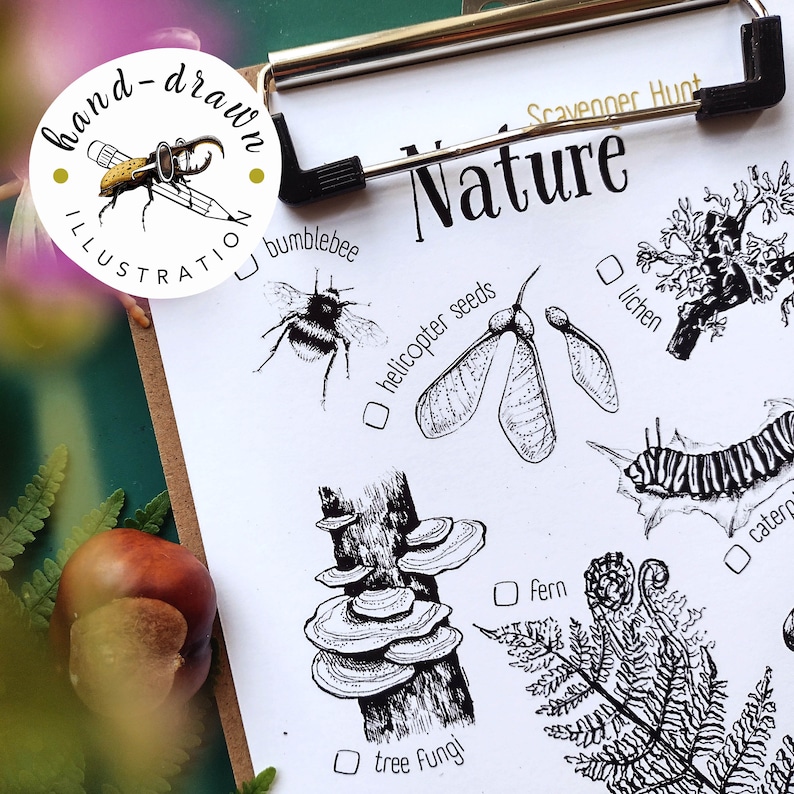 Nature Scavenger Hunt: Outdoor Activity for Kids (printable) - Etsy