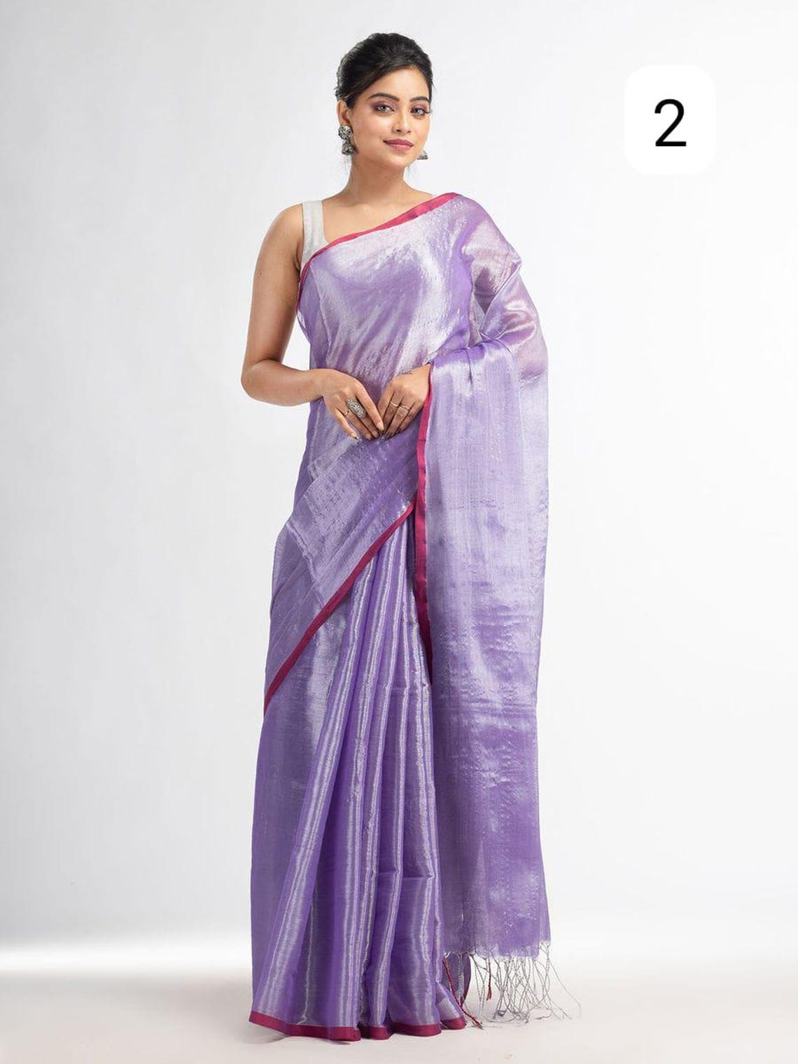 Pure Handloom Tissue Cotton Saree for Indian Women Traditional and ...