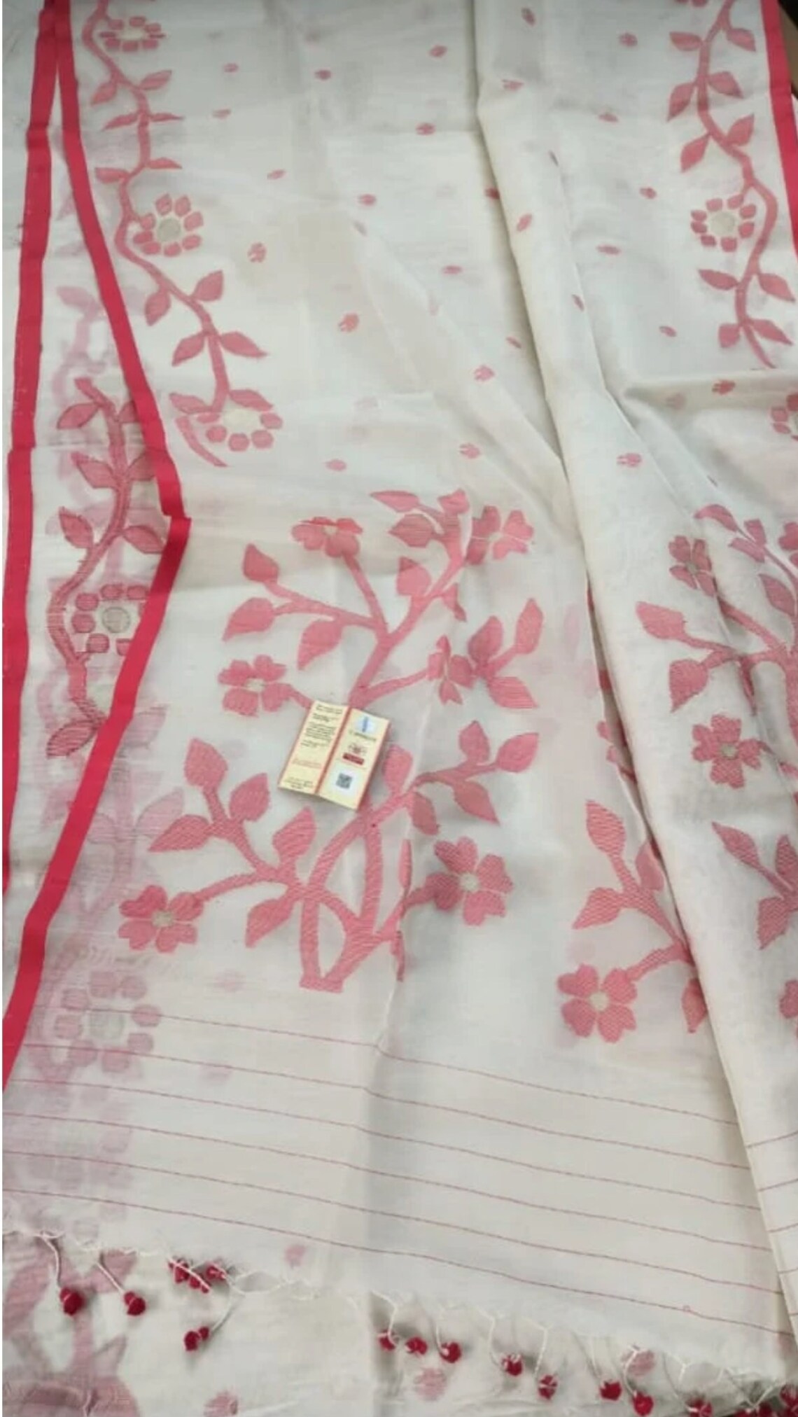 Pure Handloom Muslin Jamdani Saree for Indian Women Traditional and ...