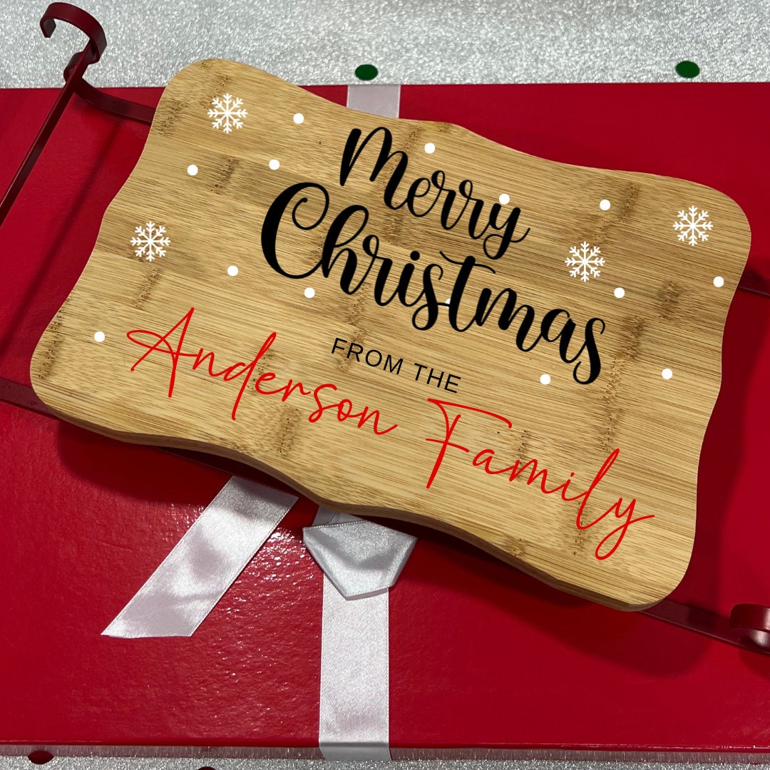 Personalised Santa Sleigh Serving Board Christmas Serving - Etsy