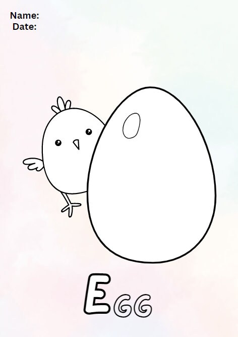 Alphabet Coloring Book | ABC | Kids Learning | Learn and Fun - Etsy