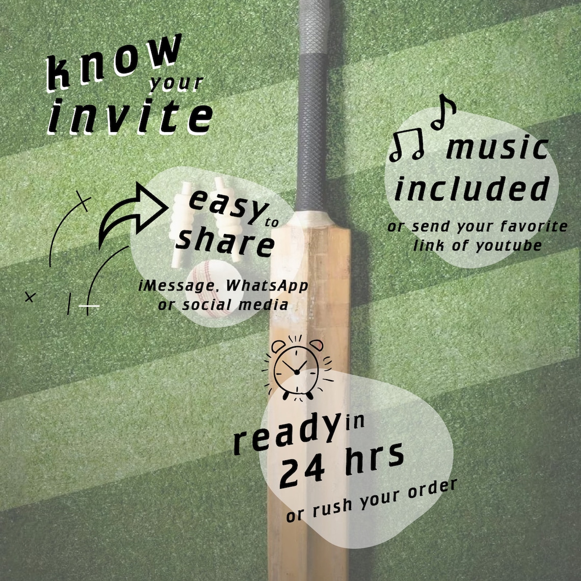 Personalized Cricket Player Birthday Invitation - Sports-themed ...