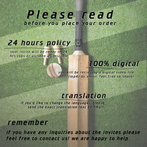 Personalized Cricket Player Birthday Invitation - Sports-themed ...