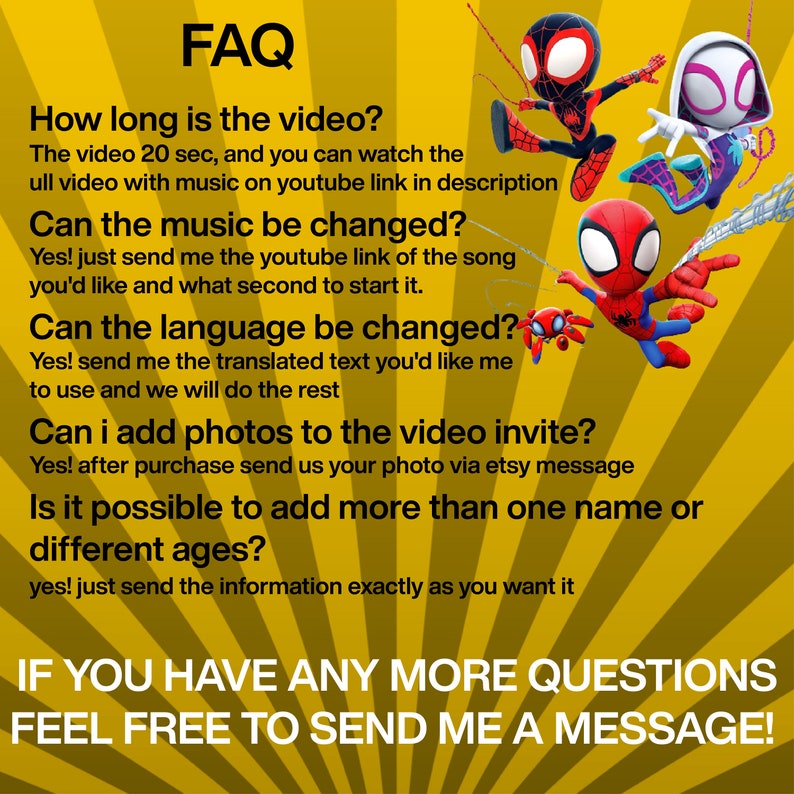Spidey Birthday Invitation, Amazing Friends Invitation, Animated Video ...