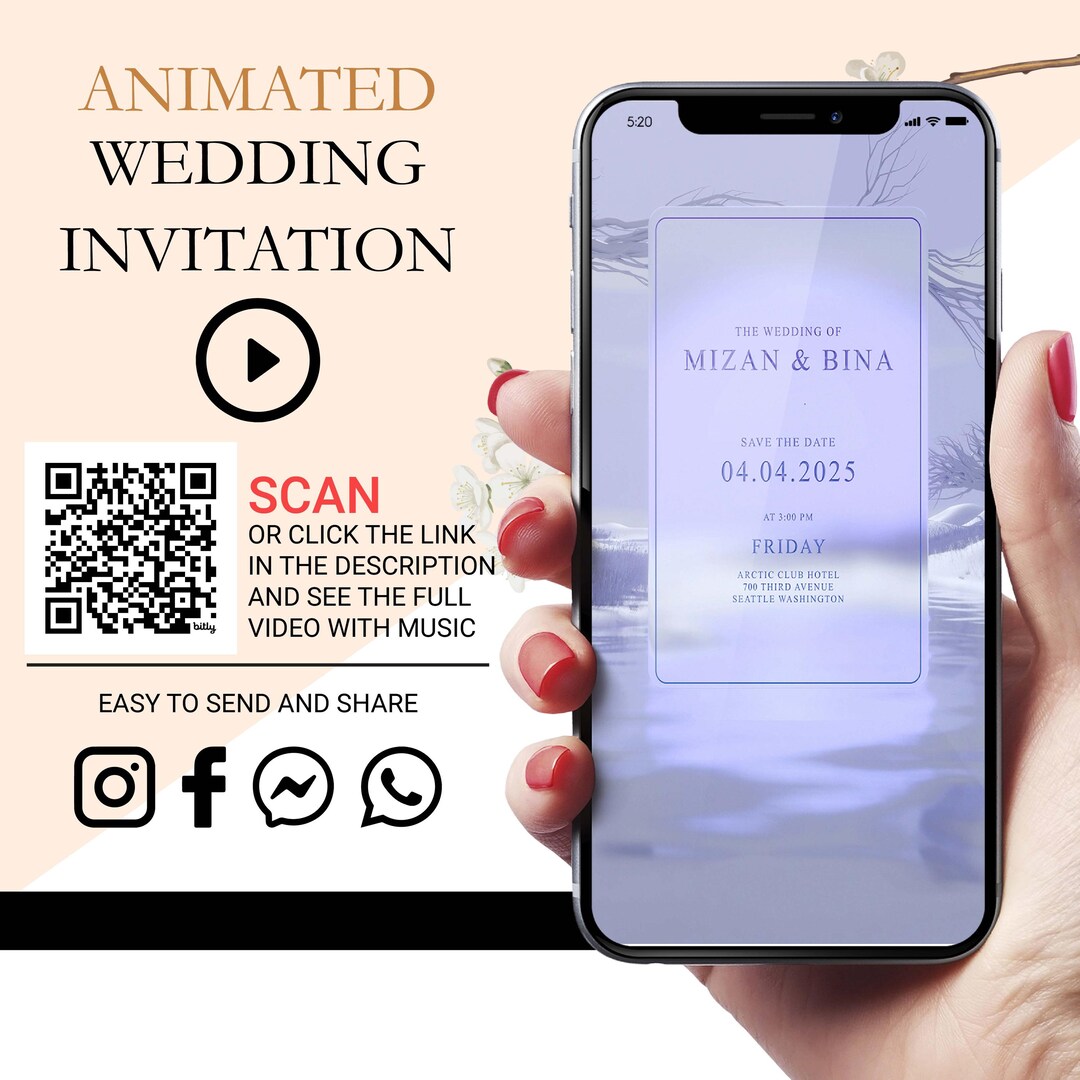 3d Wedding Video Invitation, Video Wedding Invitation, Video Invitation ...