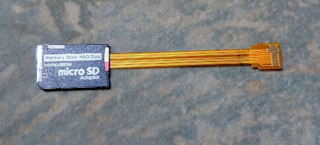 Psp GO Memory Stick Adapter Micro M2 Micro Sd / Sdhc - Etsy