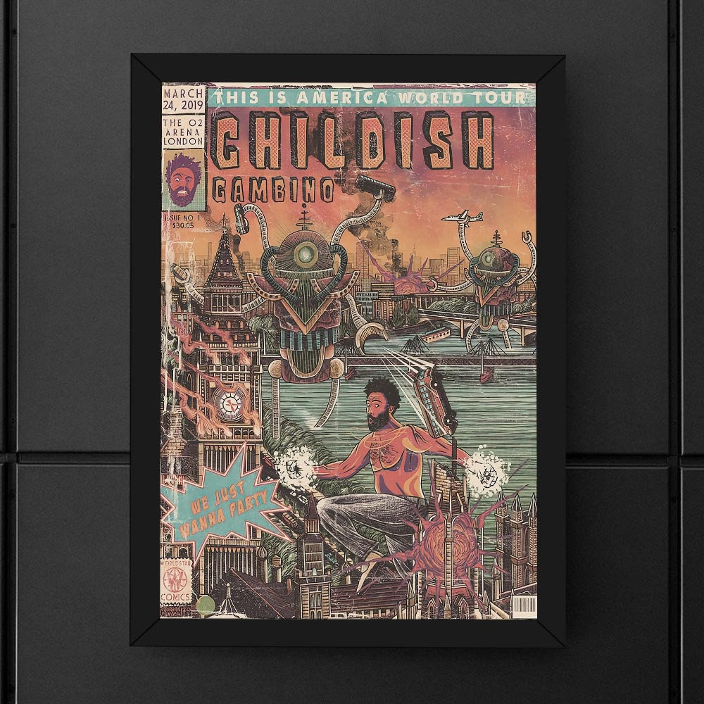 Childish Gambino 1 Comic Art Book Poster sold by Caio Ferreira | SKU ...