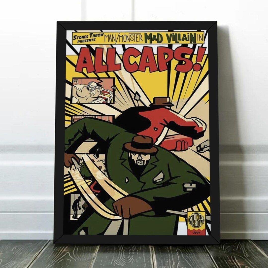 MF DOOM All Caps 1 Comic Art Book Canvas Print Poster Retro - Etsy