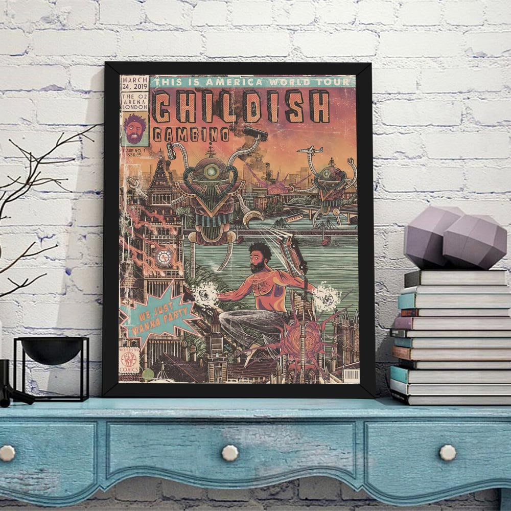 Childish Gambino 1 Comic Art Book Poster sold by Caio Ferreira | SKU ...