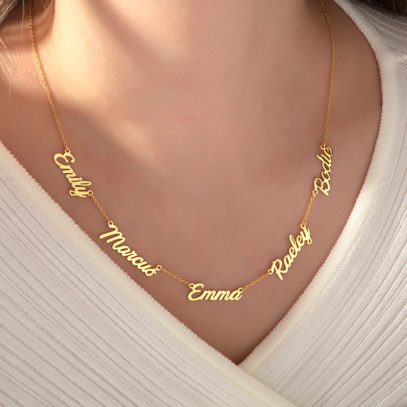 Gold Name Necklace - Etsy