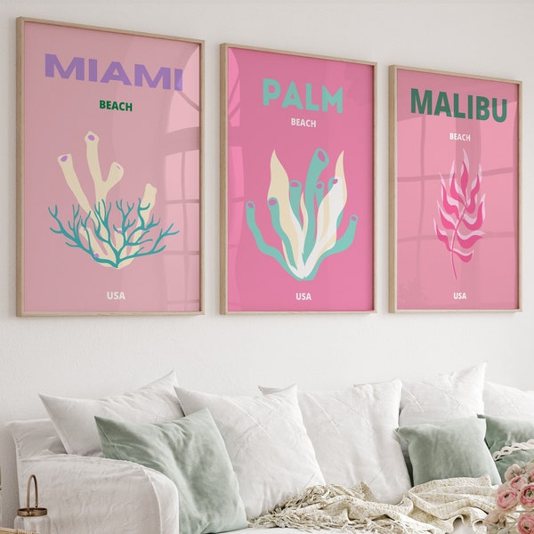 Malibu Preppy Poster - Etsy