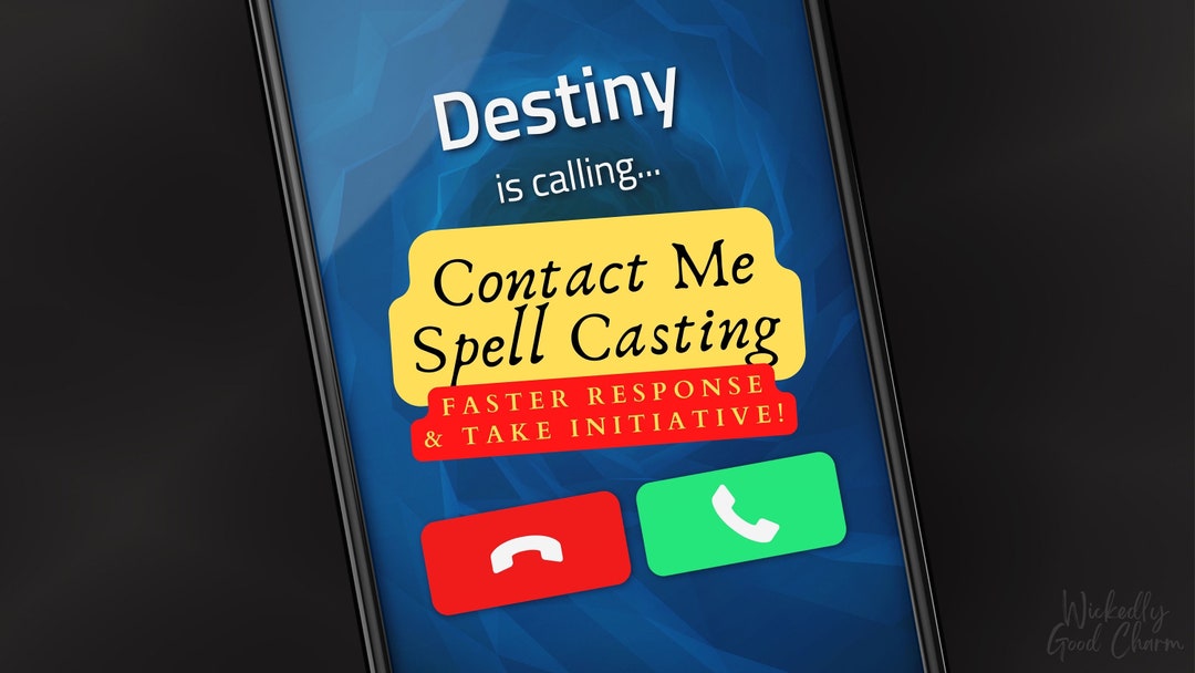 CONTACT ME SPELL Casting Faster Response & Take Initiative - Etsy