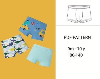 Boys Boxer Briefs Pattern - Etsy