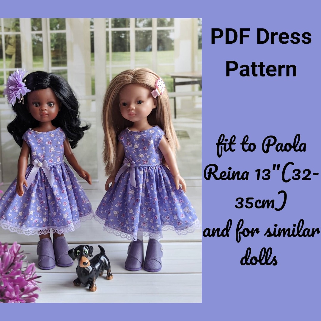 PDF Sewing Pattern for 13-15 Inch Dolls Dress for Paola Reina and Similar Dolls - Etsy Canada