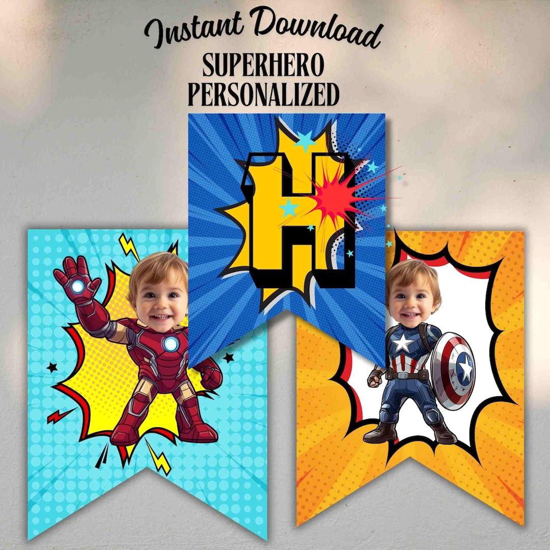 Personalized Comic Book Birthday Banner - Etsy