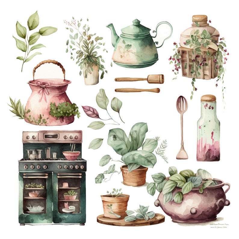 9 Vintage Kitchen Clipart, Kitchen Clipart, High Quality Jpgs ... 9 Vintage Kitchen Clipart, Kitchen Clipart, High Quality Jpgs ...
