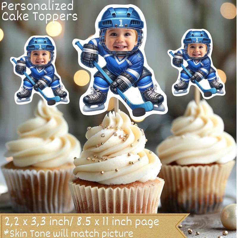 Hockey Cake Topper - Etsy