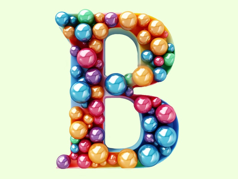 2 Letter B Celebration Clipart, PNG, Alphabet Initials,clipart ...