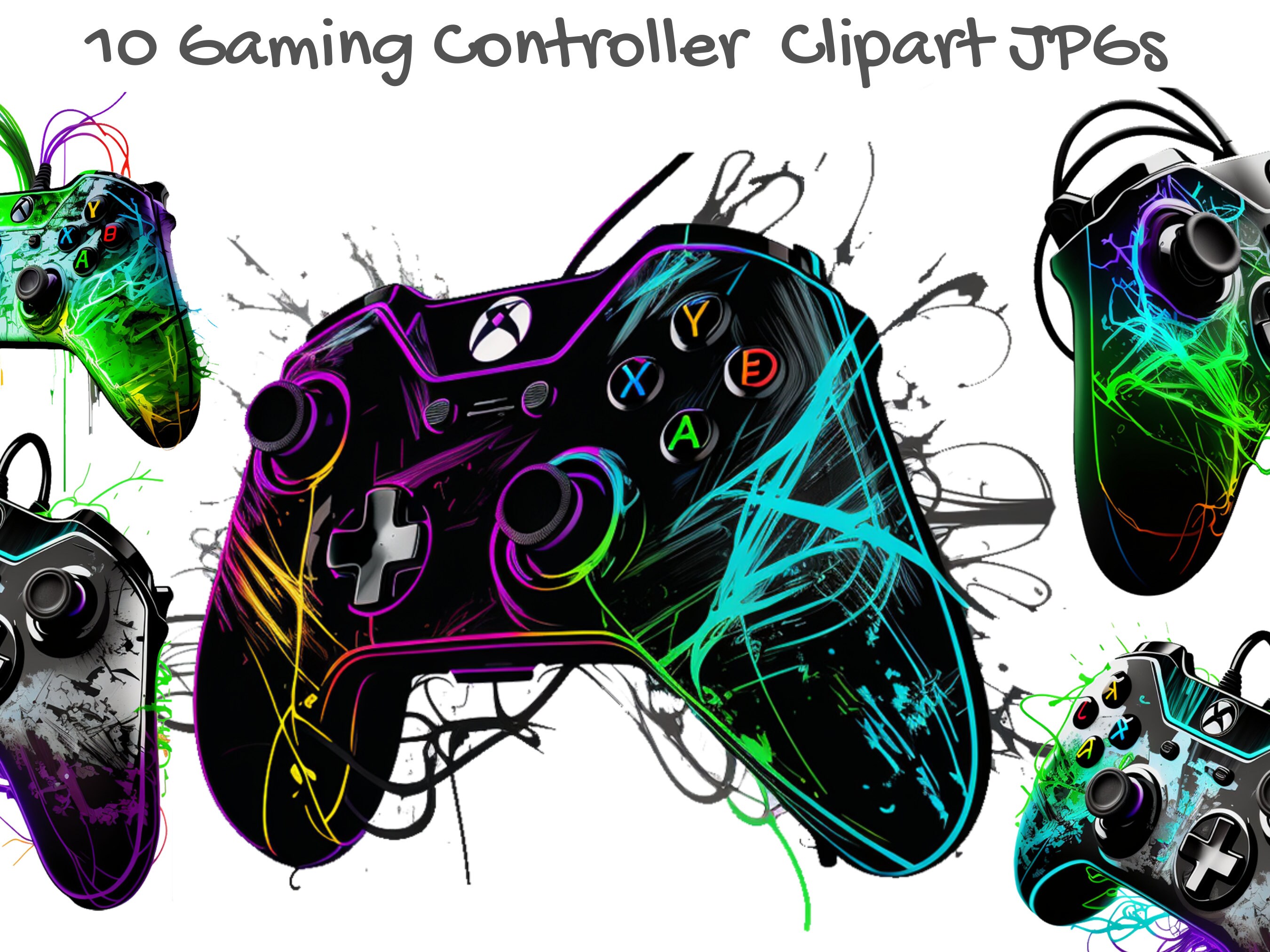 Game Controller Clipart, Gaming Clipart, Gamer Clipart, High Quality ...