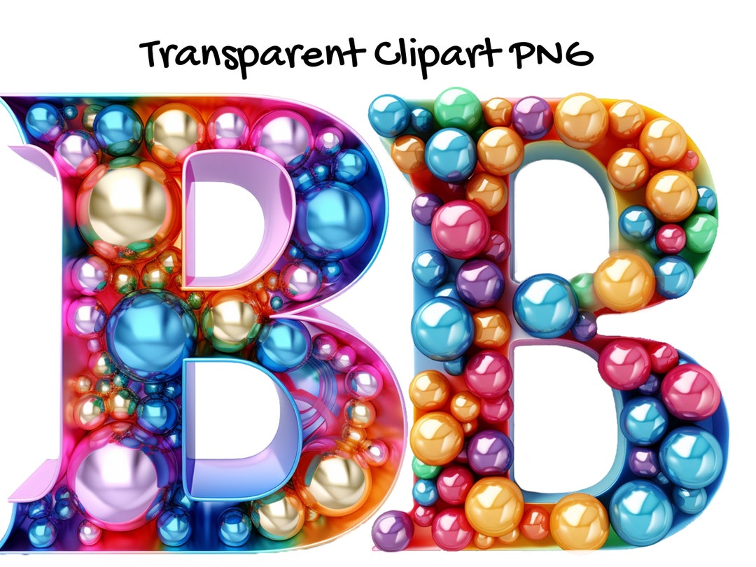 2 Letter B Celebration Clipart, PNG, Alphabet Initials,clipart ...