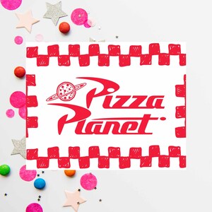Pizza Planet Sign for Birthday Party Digital Download Kit - Three Pizza ...