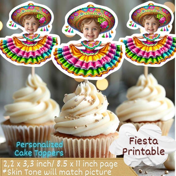Sombrero Cupcake Toppers