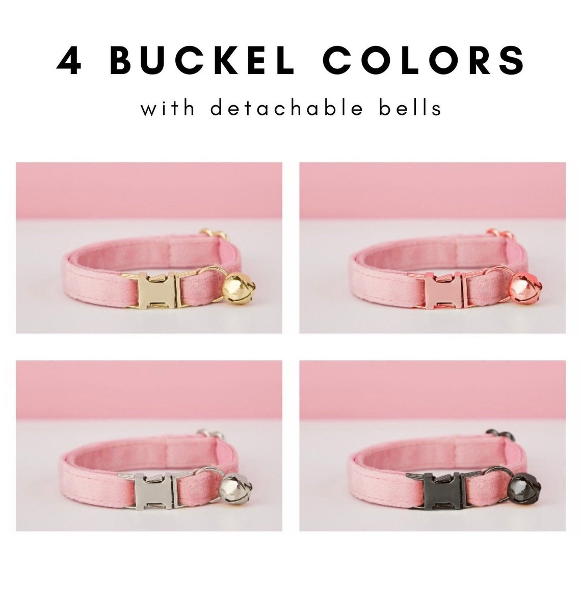 Personalized Cat& Small Dog Collar Bowtie Leash Set, Custom Engraved ...