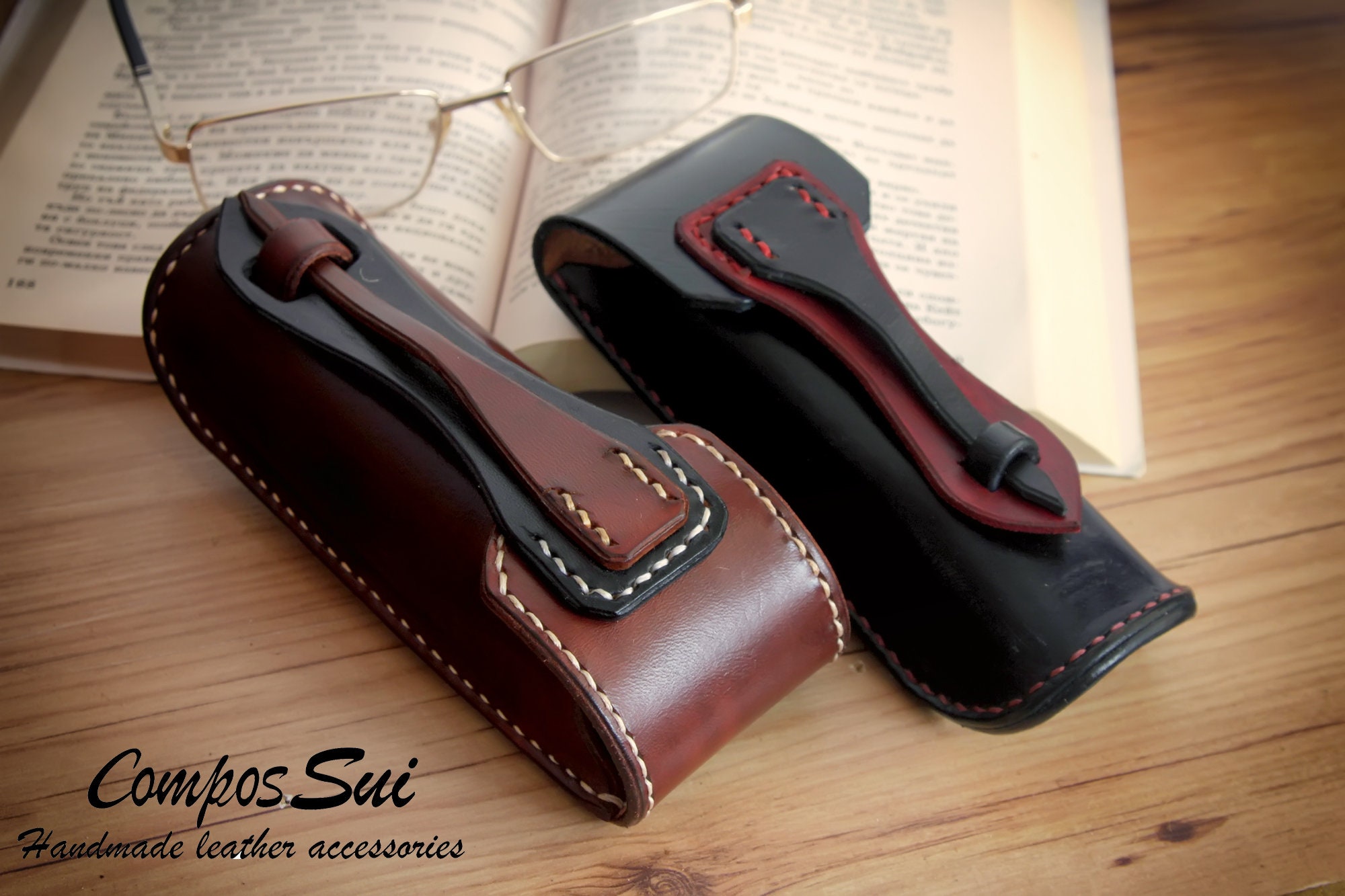 Leather Eyeglass Case, Unique Case, Gift for Any Occasion - Etsy