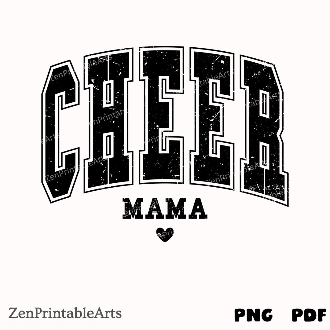 Cheer Mom PNG Pdf, Cheer Mom Jersey Png, Mama Shirt Png Pdf, Cheer Life ...