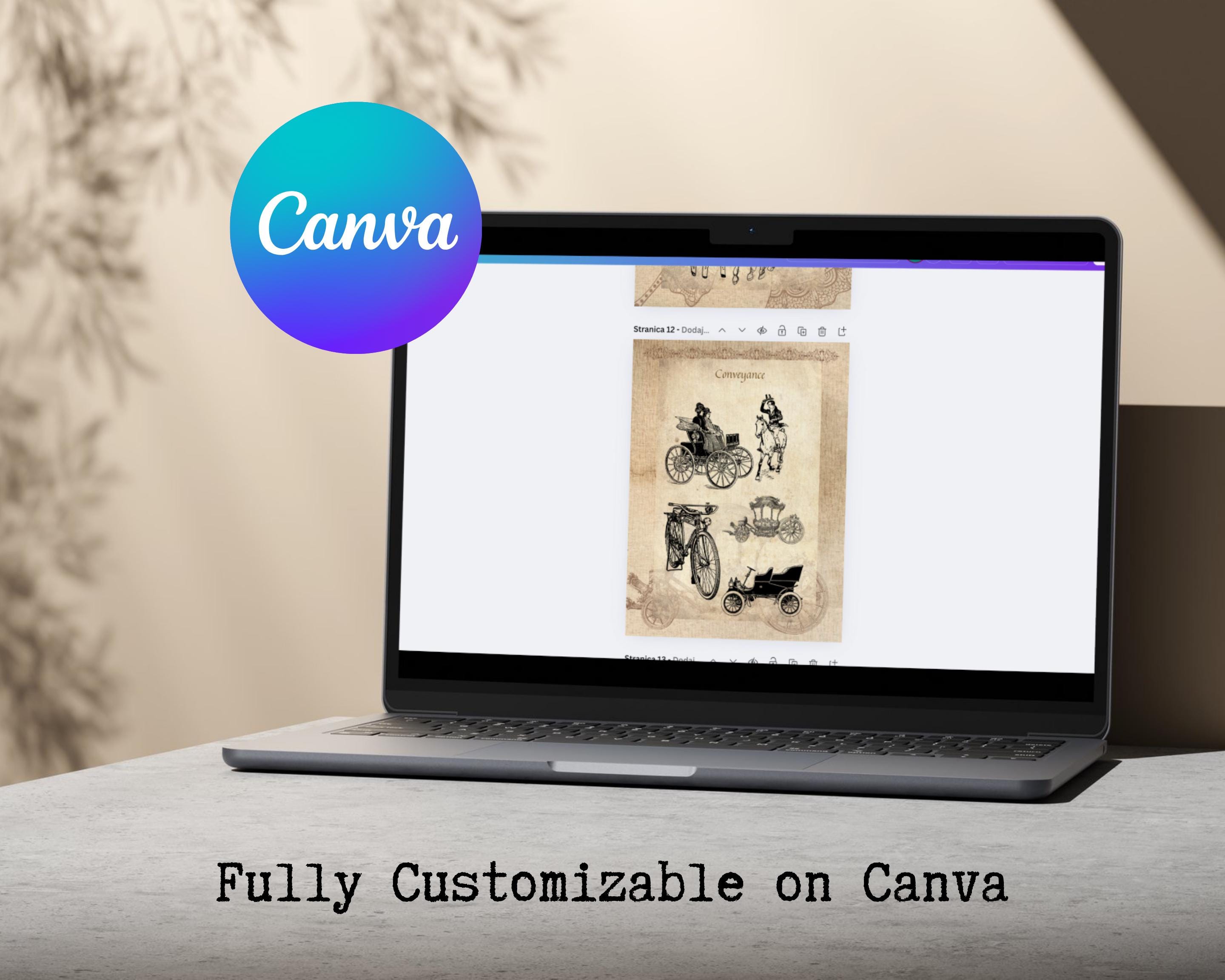 Editable Family Tree Canva Template With Photos 1 Gen Digital Download ...