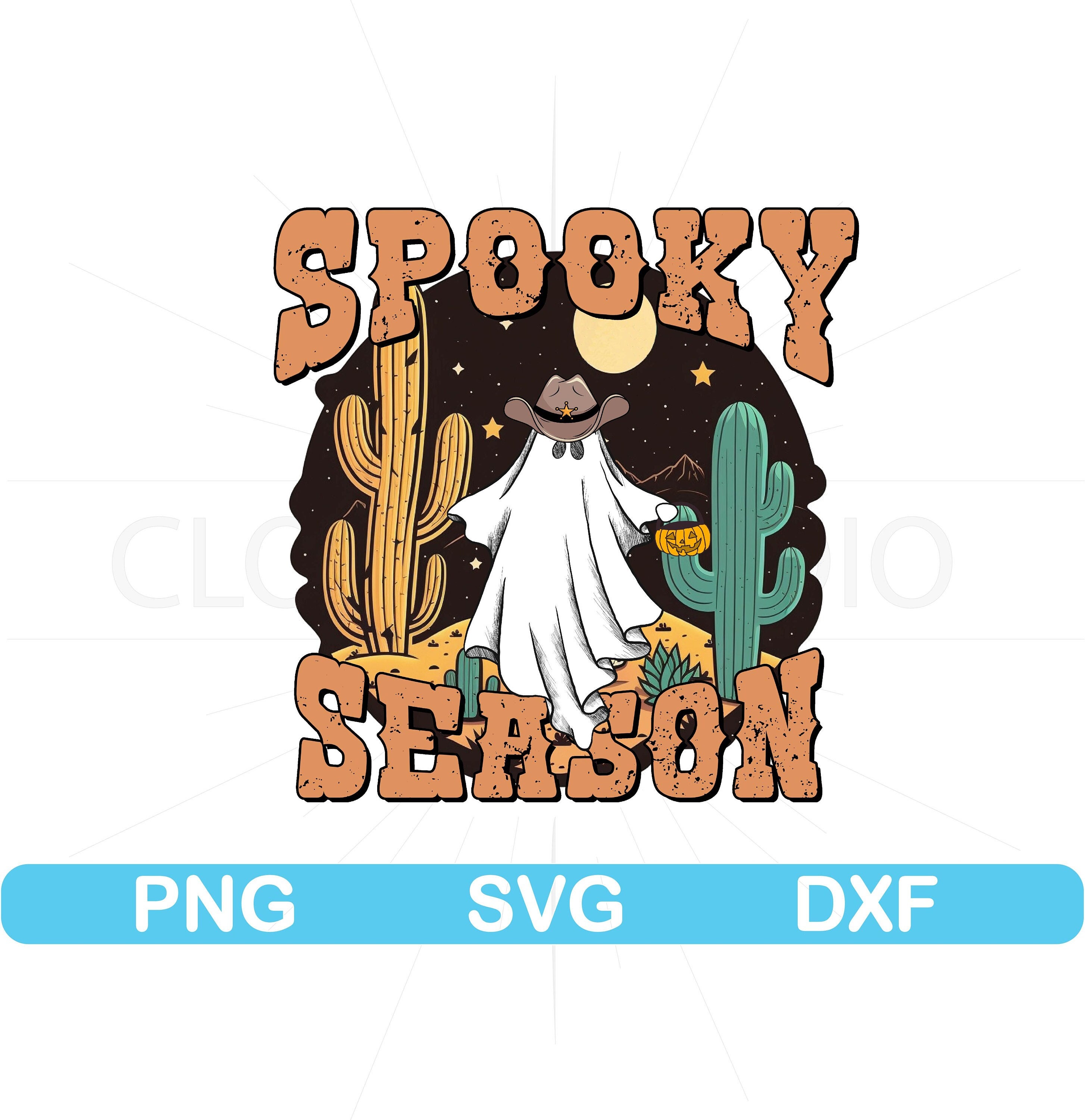 Western Halloween Png, Cowboy Ghost Png, Vintage Halloween Png, Retro ...