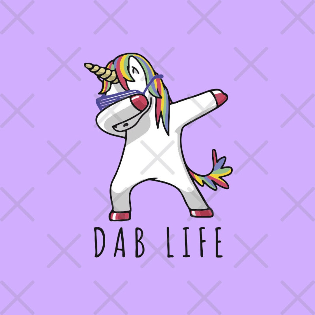 Unicorn Dab Life SVG Cut File - Etsy
