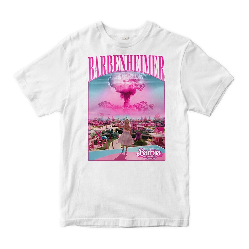 Barbenheimer the Destroyer of Worlds T-shirt, Oppenheimer Shirt, Men's ...