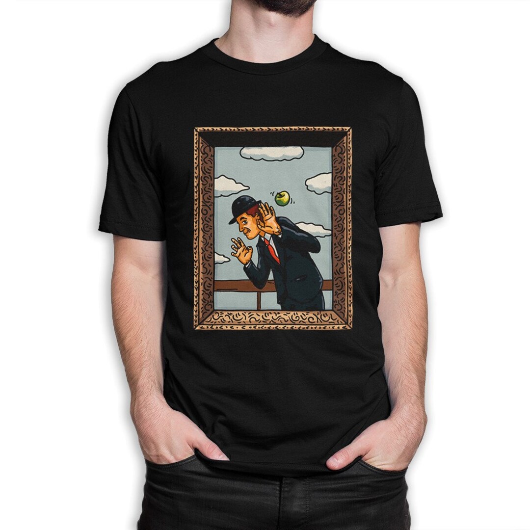 Rene Magritte Son of Man Funny T-shirt, Men's and Women's Sizes bf-310 ...