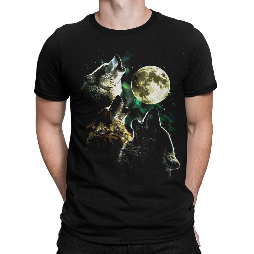 Wolves Howling at the Moon T-shirt, Men's and Women's Sizes (bf-103) - Etsy