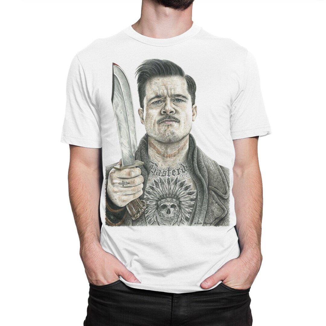 Aldo Raine Inglourious Basterds Art T-shirt, Quentin Tarantino Movie ...