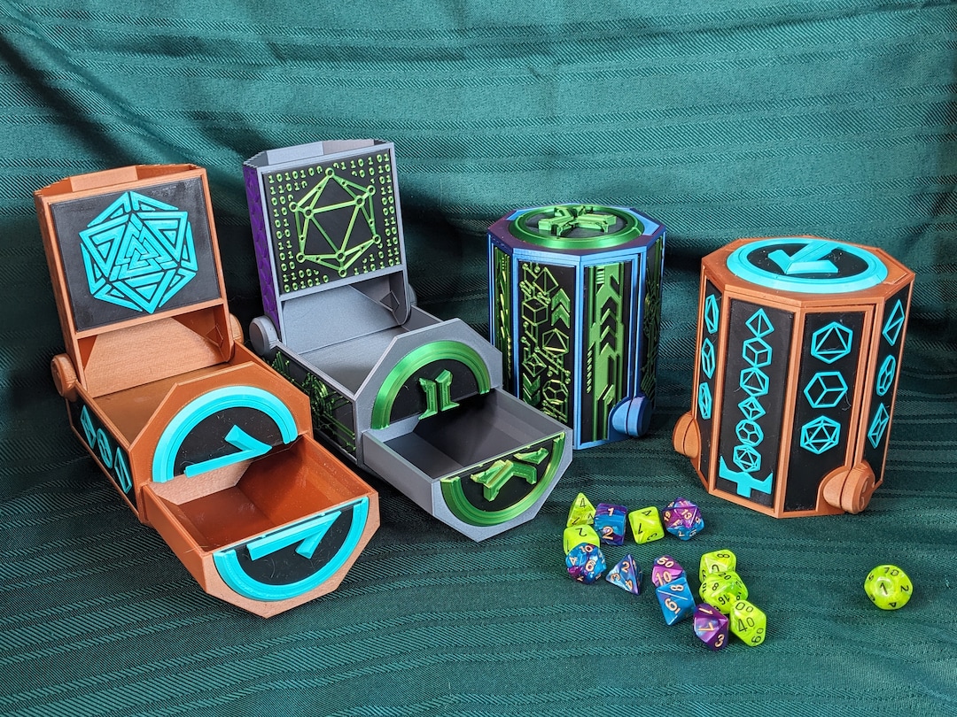 Hexagon Dice Tower & Box (customizable) - Etsy