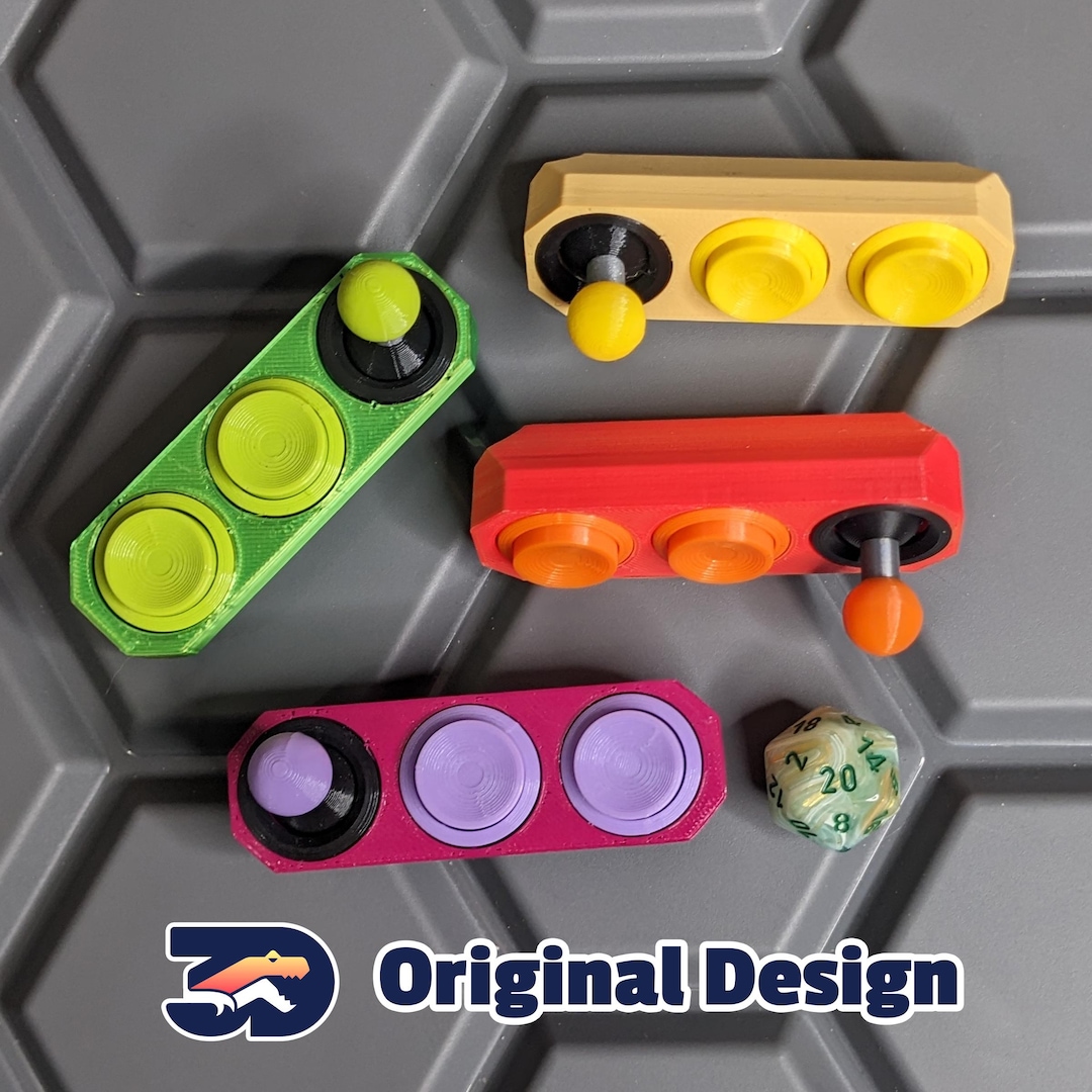 Arcade Joystick & Spring Buttons Fidget Toy - Etsy