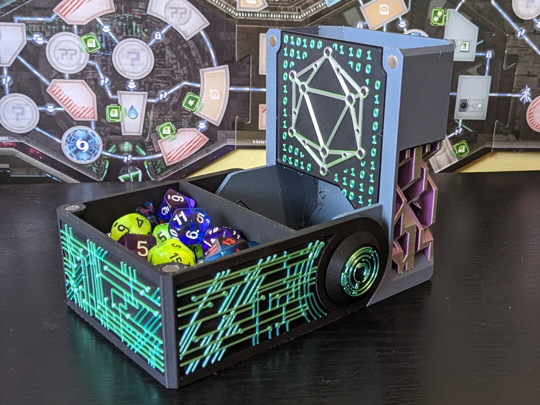 Cyberpunk Dice Box & Dice Tower - Etsy