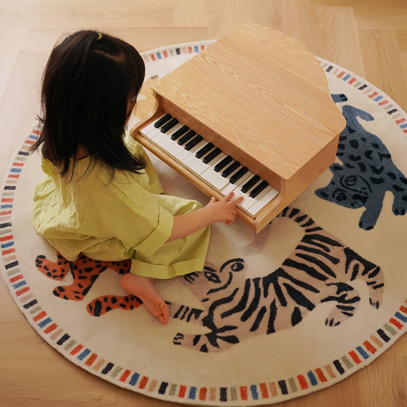 Minimal Piano Toy, 37 Keys Piano, Wooden Mini Kid's Piano, Music Study ...