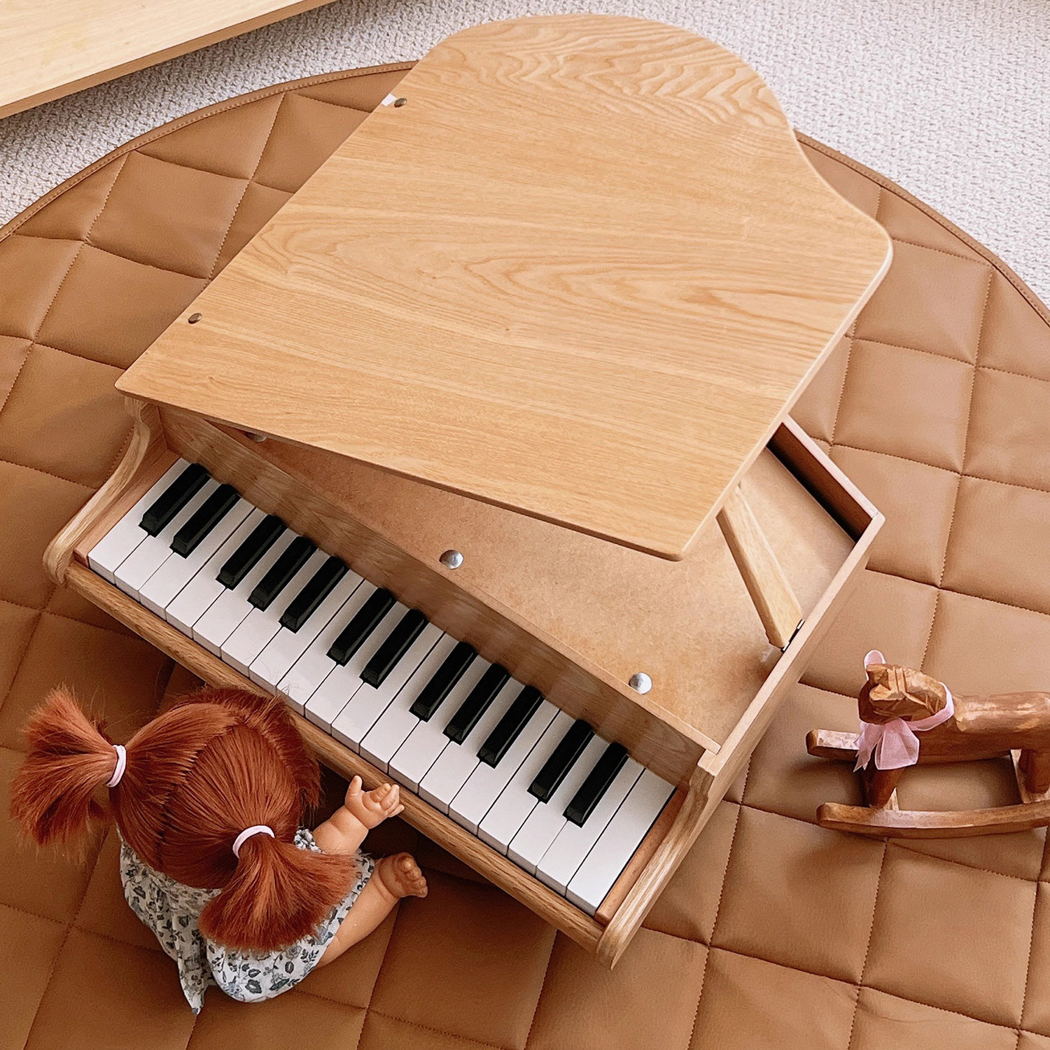 Minimal Piano Toy, 37 Keys Piano, Wooden Mini Kid's Piano, Music Study ...