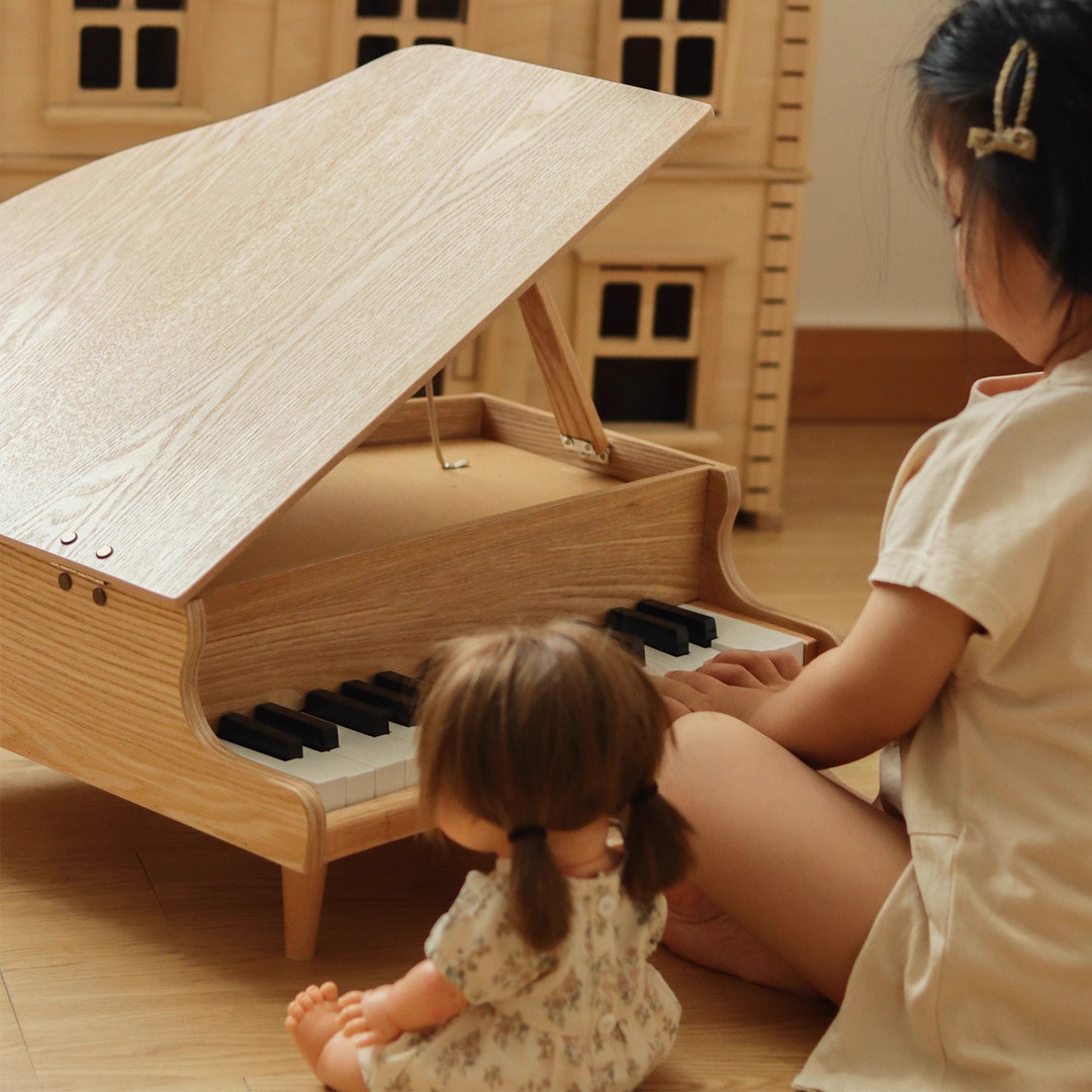 Wood Kids Piano Toys, Children Wooden Piano, Kid's Mini Piano Toy, Wood ...