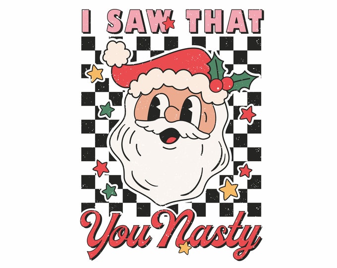 Santa Design, Holiday Dtf Prints, Ready for Press, Xmas Dtf Transfer ...