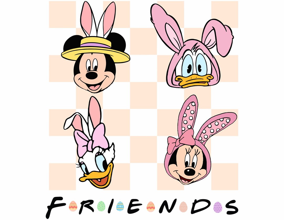 Mickey and Friends Easter Clipart Bundle Easter Svg Cut Files - Etsy