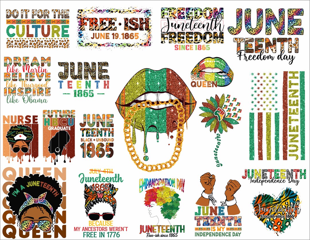 Juneteenth Png Bundle Black History Png Sublimation 1865 Vibe - Etsy