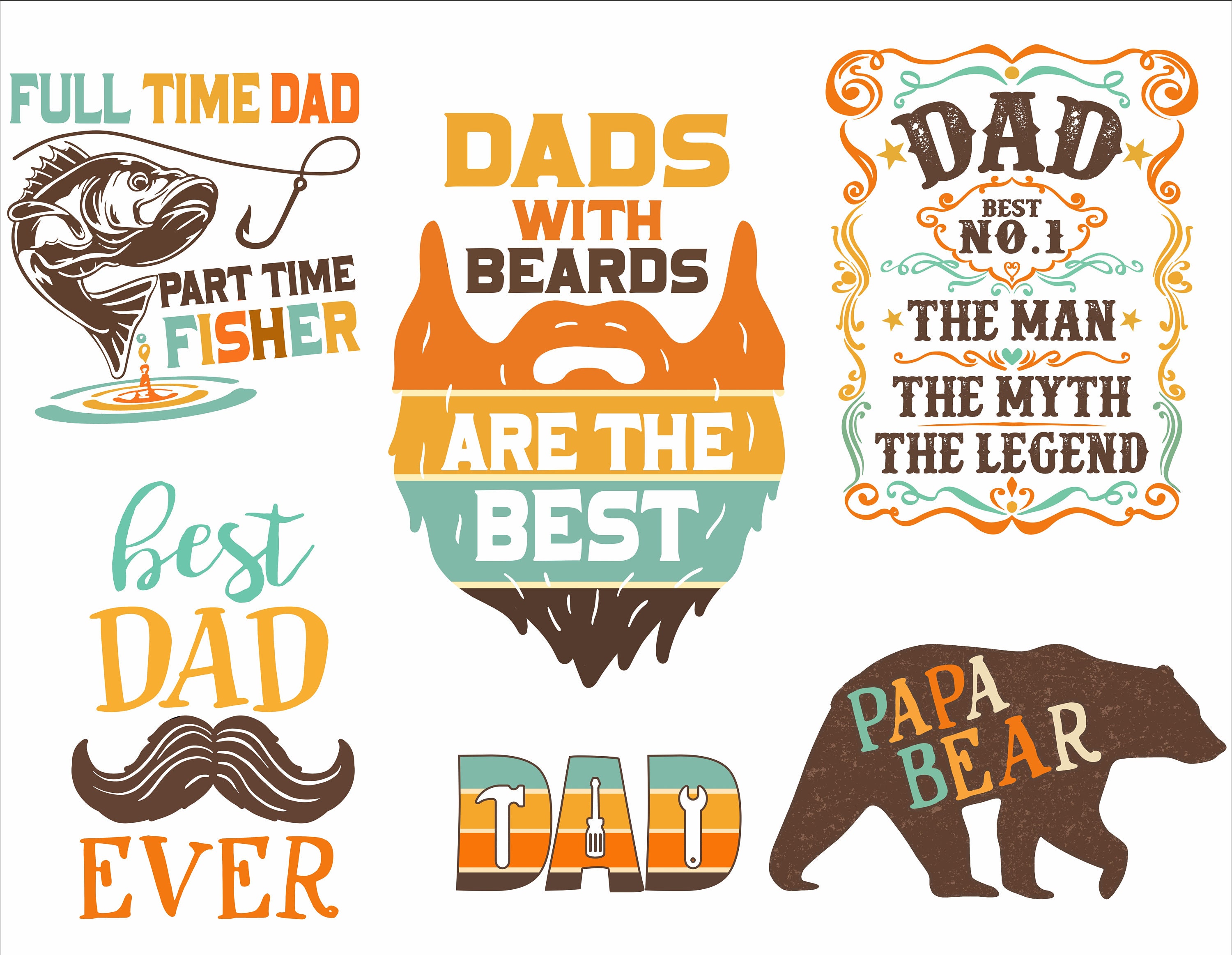 Fathers Day Png Bundle Dad Png Bundle Dad Life Png Best Dad - Etsy ...