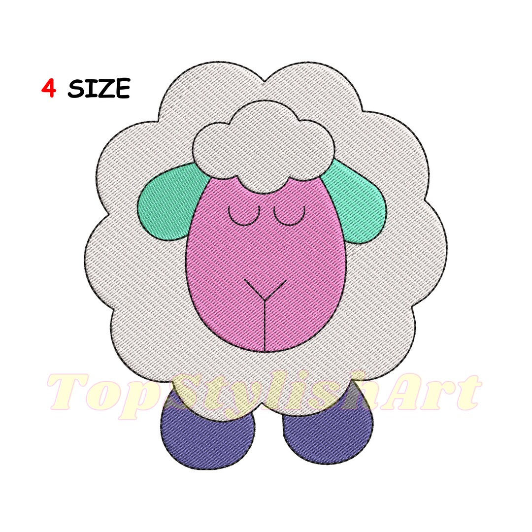 Sheep Embroidery Designs | Whimsical Woolly Sheep Digitized | Cozy Farm ...
