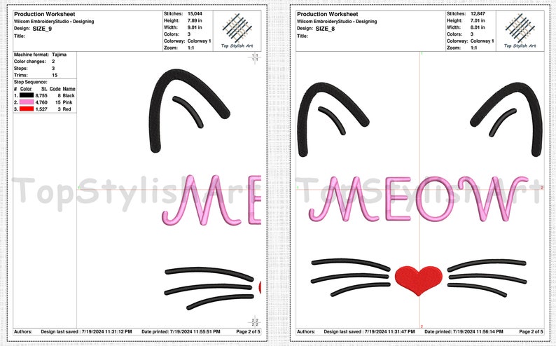 Meow Machine Embroidery Design, Cute Cat Face Embroidery, Kitty ...