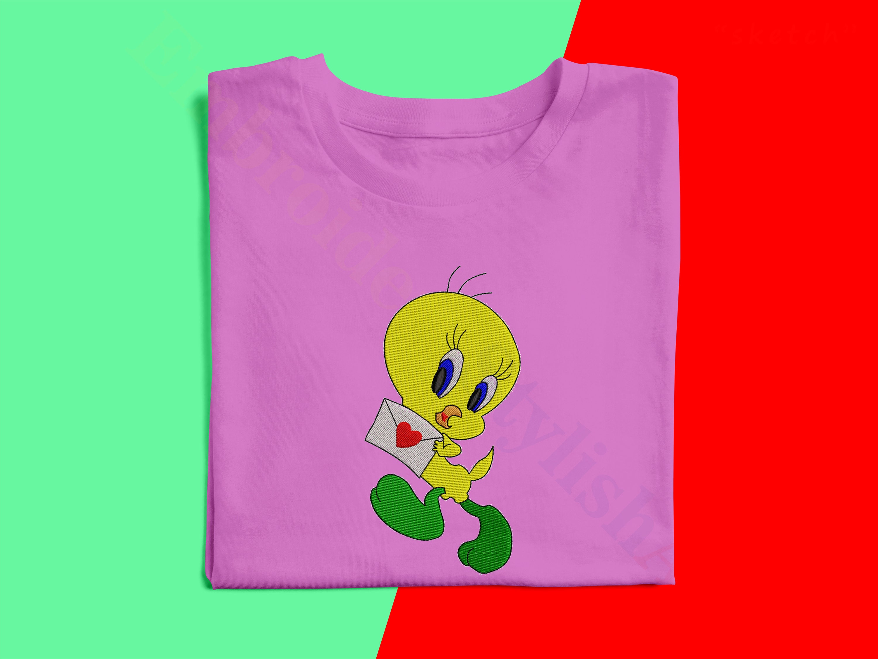 Tweety , Tweetie Embroidery Design Looney Tune Tweety Bird Flying - Etsy