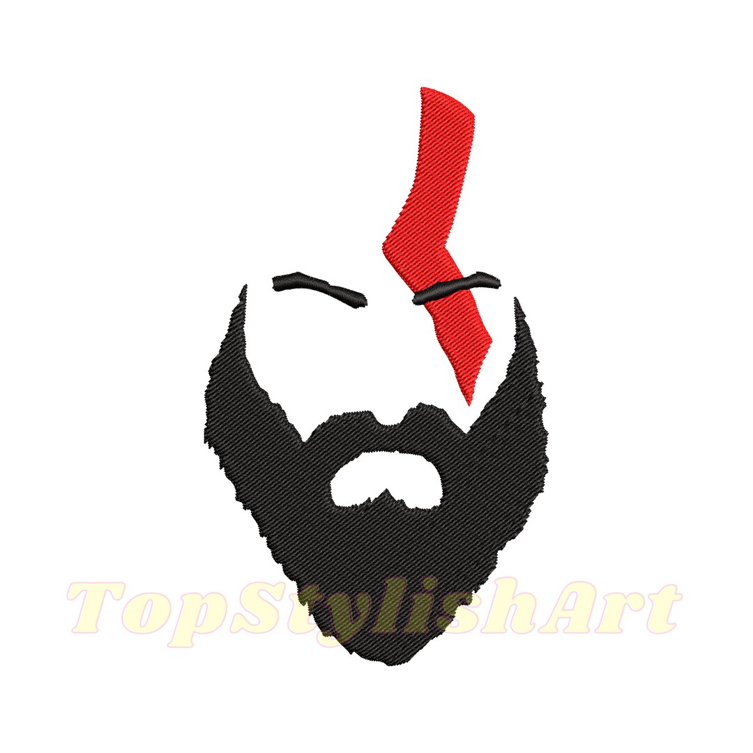God of War Embroidery Design | Epic Warrior Digitized Pattern | Kratos ...